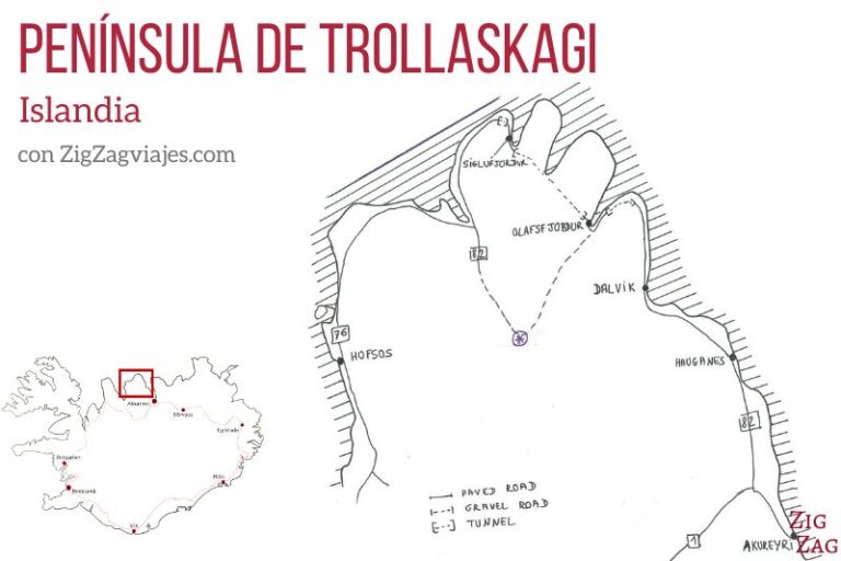 Península de Trollaskagi (Islandia): mapa + consejos + fotos